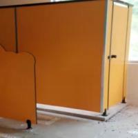 China HPL Toilet Partition 1200mm Height Eco Friendly Cubicle for School Kindergarten for sale