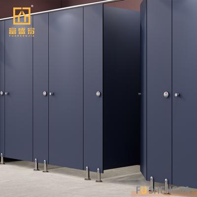China Fushengjia 18mm HPL Compact Laminate Toilet Partition Waterproof Fireproof Commercial Cubicle Divider for sale