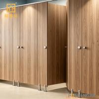 China Fushengjia 18mm HPL Compact Laminate Toilet Partition Waterproof Fireproof Commercial Cubicle Divider for sale