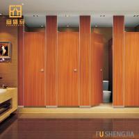 China Fushengjia 18mm HPL Compact Laminate Toilet Partition Waterproof Fireproof Commercial Cubicle Divider for sale