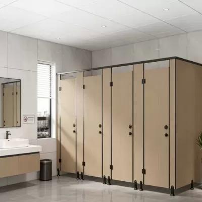China Antibacterial Phenolic Resin Toilet Partition 18mm Moisture Proof Public Restroom Cubicle for sale
