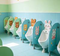 China Customized Eco Friendly HPL Kindergarten Toilet Partition 18mm for Safety and Decoration for sale
