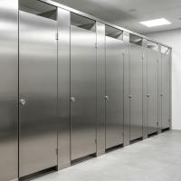 China Custom 304 Stainless Steel Honeycomb Core Bathroom Cubicle Partition 18mm for Hospital Mall Office for sale