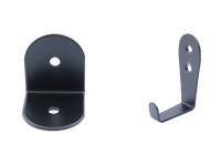 China Restroom Partition Hardware Supplier | Black Heavy-Duty Rustproof Toilet Stall Lock for Hotel School Hospital for sale
