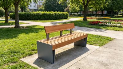 China Outdoor Modern Compact HPL Park Bench | Weather Resistant HPL Outdoor Leisure Bench for sale
