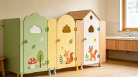China Custom Cartoon HPL Kids Toilet Partitions | Child-Safe & Easy Clean for sale