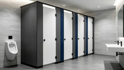 China Commercial HPL Toilet Partitions - Waterproof Durable Compact Laminate Public Restroom Partitions for School, Hospital, Mall for sale