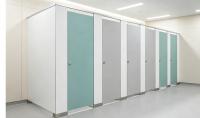 China Commercial HPL Toilet Partitions - Waterproof Durable Compact Laminate Public Restroom Partitions for School, Hospital, Mall for sale