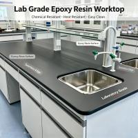 China Anti-Corrosion Phenolic Resin Laboratory Worktop Custom Lab Island Bench for Chemistry Medical Research Lab for sale