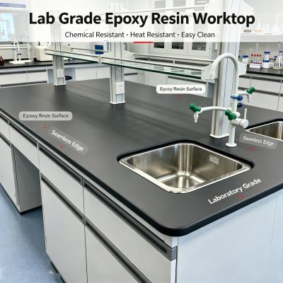 China Anti-Corrosion Phenolic Resin Laboratory Worktop Custom Lab Island Bench for Chemistry Medical Research Lab for sale