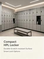 China Commercial HPL Lockers Moisture & Impact Resistant Toilet & Gym Lockers for sale
