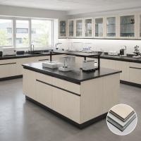 China Durable Phenolic Lab Countertop Cabinet, Moisture Proof HPL Laboratory Furniture for School & Hospital Labs for sale