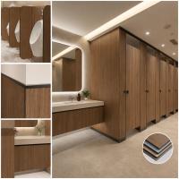 China Custom HPL Compact Laminate Public Toilet Partition System for sale