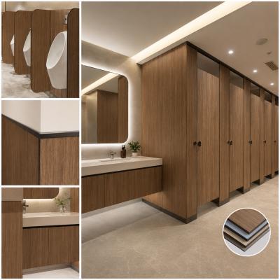 China Custom HPL Compact Laminate Public Toilet Partition System for sale