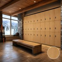 China Waterproof Compact Laminate Ski Resort Lockers, HPL Phenolic Resin Changing Room Storage Cabinets with Keypad Lock for sale