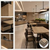 China Compact Laminate HPL Table & Booth Seating | Commercial Anti-Impact Phenolic Resin Furniture for sale