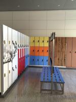 China 1. HPL Compact Laminate Locker, Waterproof Custom Color Storage Locker for Gym School Swimming Pool Changing Room for sale