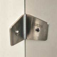 China 316 Stainless Steel Toilet Cubicle Partition Hardware Kit, Complete Fitting Set for Public Restroom Bathroom Stall Dividers for sale