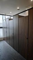 China Compact HPL Public Toilet Partition, Phenolic Resin Restroom Stall Dividers for Commercial Buildings for sale