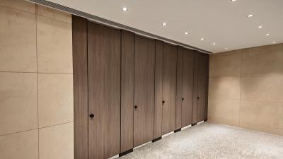 China ffice Building Toilet Partition, Compact Laminate HPL Commercial Washroom Stalls for sale