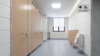 China Custom Phenolic Toilet Partitions for Factory｜Public Restroom Partition System for Office, Stadium & Hospital for sale