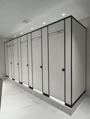 China Anti‑Bacterial HPL Toilet Cubicles, Waterproof Compact Laminate Public Washroom Partition for Office, Hospital, School for sale
