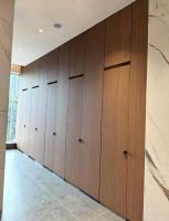 China Commercial HPL Toilet Partitions | Mall Restroom Dividers | Compact Laminate for sale