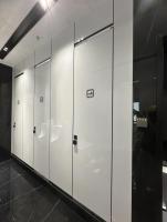 China Commercial HPL Toilet Partitions | Mall Restroom Dividers | Compact Laminate for sale