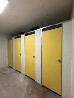 China School HPL Compact Laminate Toilet Partitions | Anti-Bacterial Waterproof Restroom Cubicles for Campus for sale