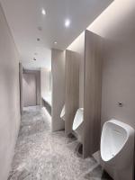 China HPL Wood Grain Compact Laminate Toilet Cubicle Partitions for Supermarket Public Washroom for sale