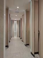 China LED Light Indicator Compact HPL Toilet Cubicle  Phenolic Resin Restroom Partition for sale
