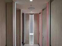 China LED Light Indicator Compact HPL Toilet Cubicle  Phenolic Resin Restroom Partition for sale