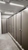 China Factory Public Restroom Toilet Partitions | HPL Compact Laminate Toilet Stalls & Urinal Dividers for sale