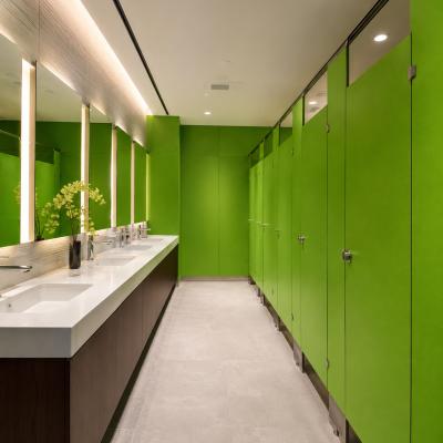 China Compact Laminate Toilet Partitions for School Restrooms | Durable HPL Bathroom Dividers for sale