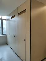 China Compact Laminate HPL Toilet Partition, Waterproof Phenolic Restroom Cubicles for Factory Workshop & Office Building for sale