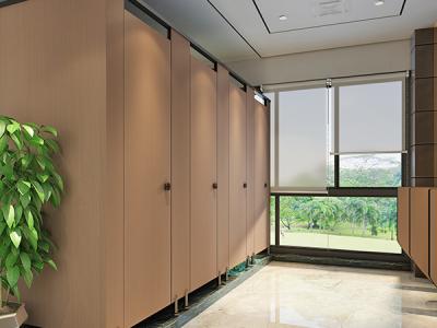 China Compact Laminate Toilet Cubicles | Waterproof HPL Restroom Partition for Train Station & Bus Station Public Washroom for sale