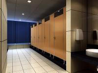 China Compact Laminate Toilet Cubicles | Waterproof HPL Restroom Partition for Train Station & Bus Station Public Washroom for sale
