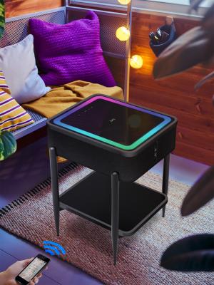 China Bluetooth 5.1 Wireless Charging Smart Home Furniture Coffee Table Surround Sound HIFI Speakers for sale