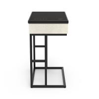 China Modern Smart End Table With Wireless Charging Speaker Color Changing LED Lights for sale