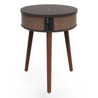 China Living Room Wireless Charging Smart Coffee Table With Bluetooth Speaker USB Ports LED Lighting for sale