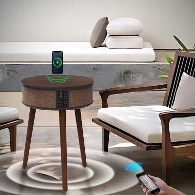 China Home Office Luxury Smart Coffee Table With Hidden Wireless Charging Pad for sale