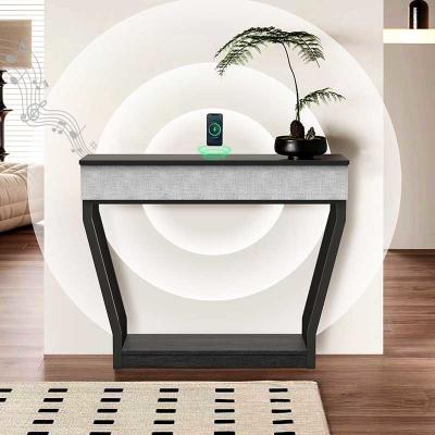 China Door Gate Speaker Bedside Table Built In Wireless Charger Bluetooth for sale