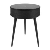 China Living Room Wireless Charging Smart Coffee Table With Bluetooth Speaker USB Ports LED Lighting for sale