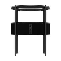 China Smart Side Table With Speaker And Charger Wireless Charging Nightstand For Home Office for sale