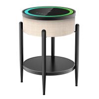 China Portable Wireless Charging Speaker Table LED Bedside Lamp Speaker For Bedroom Office for sale