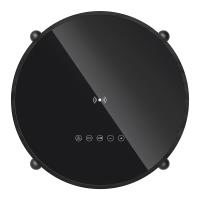 China Wooden Texture MDF Bluetooth Speaker Table 20W Stereo Sound Wireless Charging Side Table for sale
