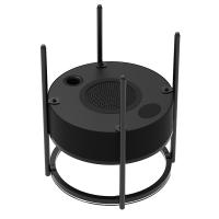 China Tempered Glass Smart Wireless Charging End Table Built In USB Ports for sale