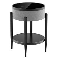 China Dynamic RGB Smart End Table Wireless Charging Bluetooth Phone Side Nightstand for sale