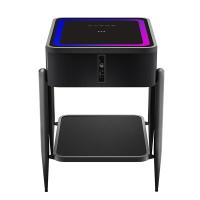 China Multifunctional 3 In 1 Bedside Table Speaker Bluetooth Table Speaker With Wireless Charging for sale