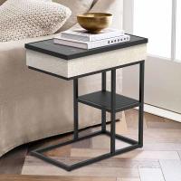 China Modern Smart End Table With Wireless Charging Speaker Color Changing LED Lights for sale